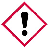 GHS Mini Pictogram Label, 3/4" x 3/4", Exclamation Mark