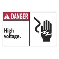 High Voltage Label